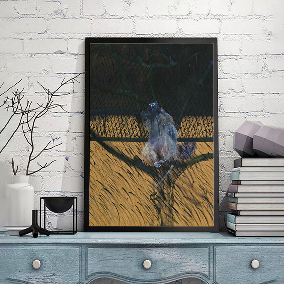 A Baboon -francis Bacon,home Office Decor,modern Wall Decor, Surrealist ...