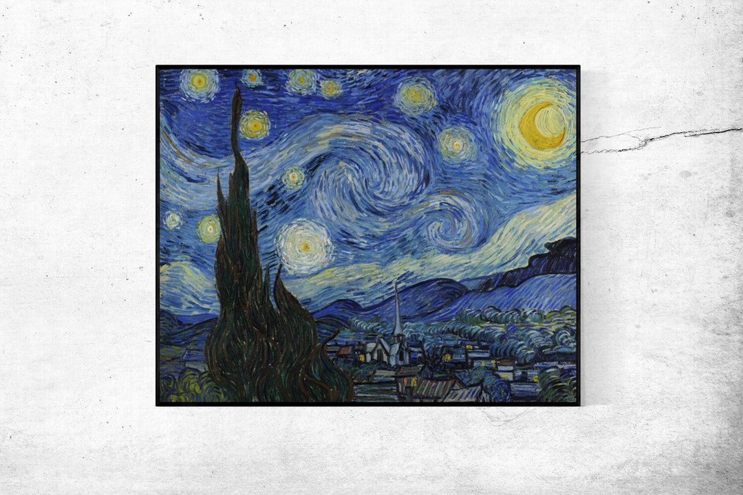 Starry_night-vincent Van Gogh,home Decor,realism,post-impressionism ...