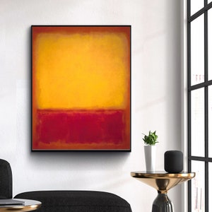 Yellow Over Purple-mark Rothko,rothko Art Poster,home Office Decor ...