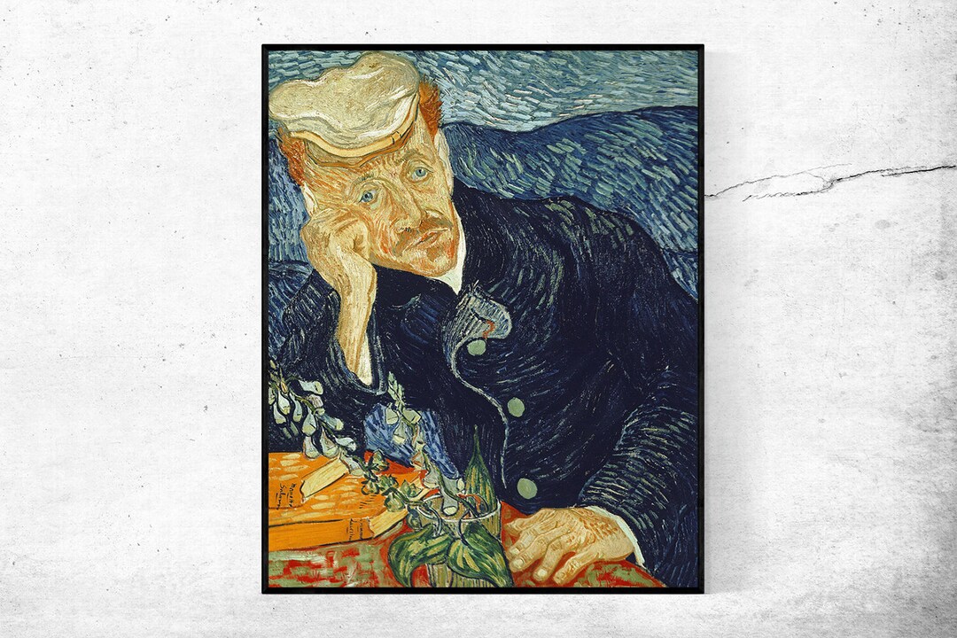 Portrait of Doctor Gachet vincent Van Gogh, Decor,realism,post ...