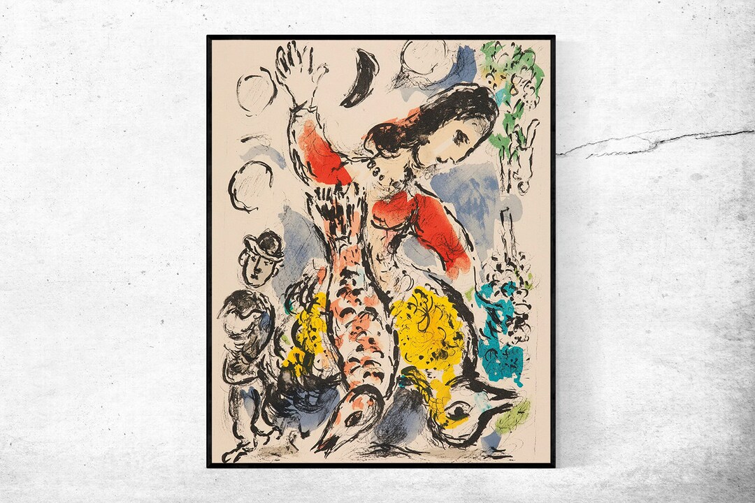 The Dance -marc Chagall,home Office Decor,ny Exhibition Print,canvas ...