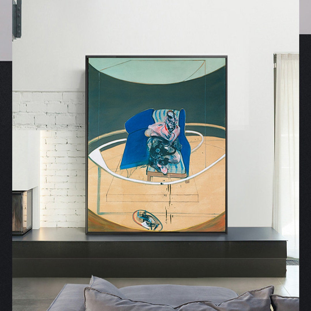 Portrait-on-folding-bed-francis Bacon,home Office Decor,modern Wall ...
