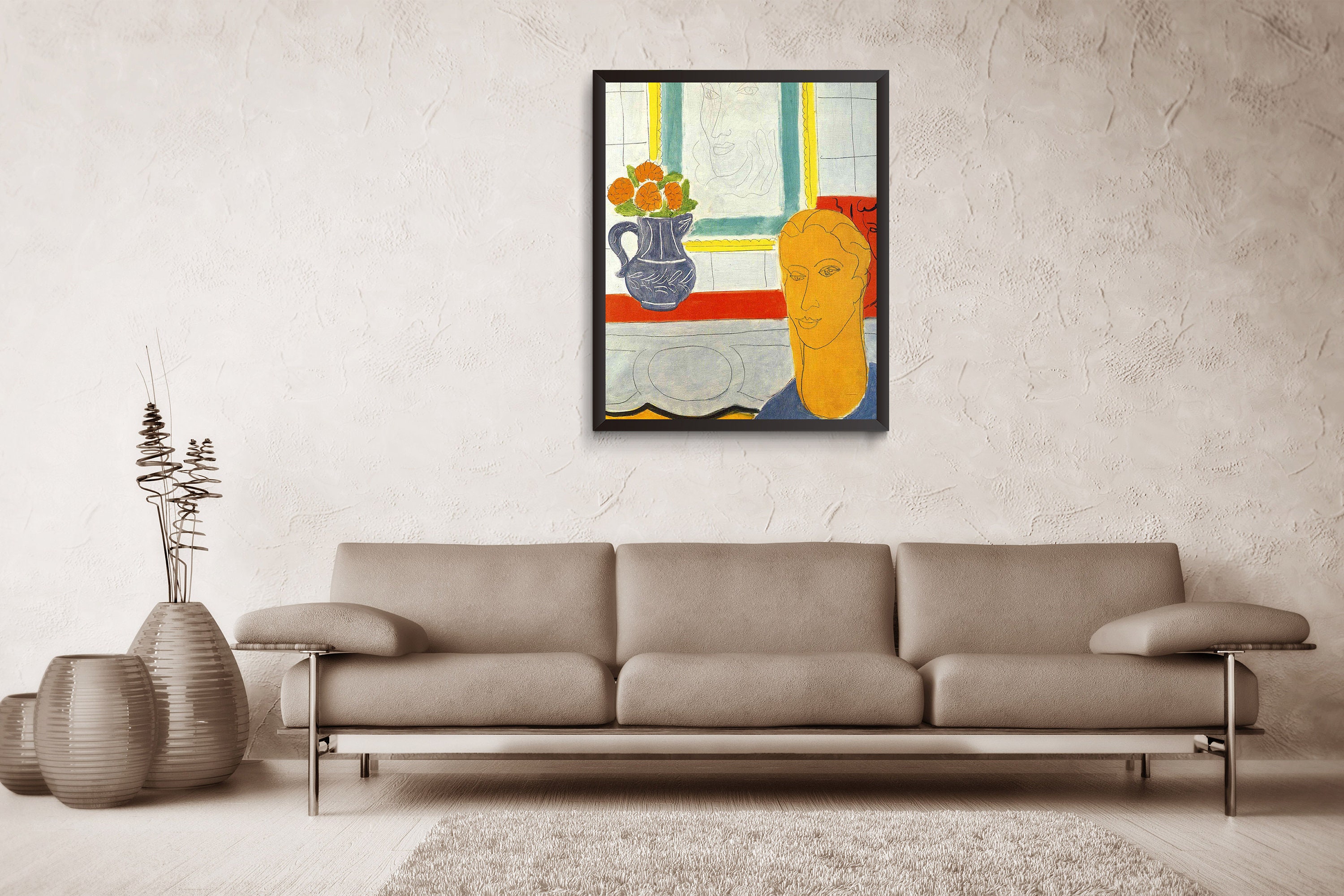 The Ochre Head-henri Matissehome Office Decormatisse - Etsy UK
