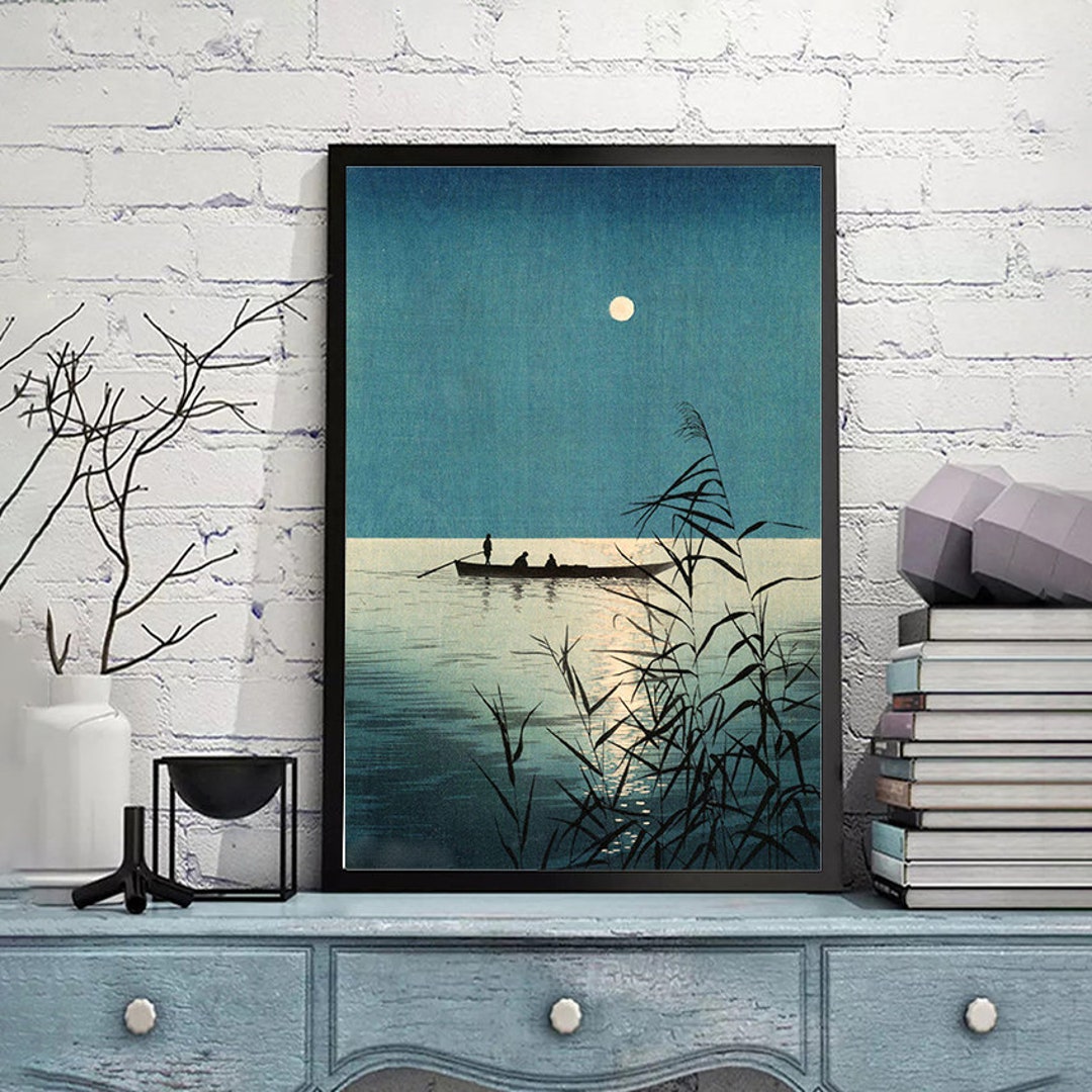 Moonlit Sea by Koho Shoda-vintage Japan Poster,japanese Fine Art Print ...