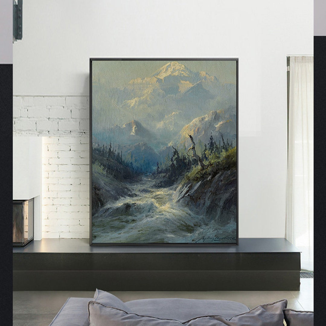 Mount Mckinley-sydney Laurence,homeoffice Decor,wall Art Print,vintage ...