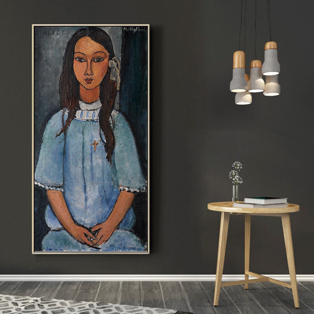 Alice, 1918-amedeo Modigliani,home Decor,modernism Woman Portrait ...