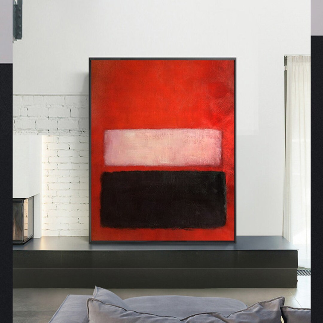 Black-ochre-red-over-red-mark Rothko,rothko Art Poster,homeoffice Decor ...