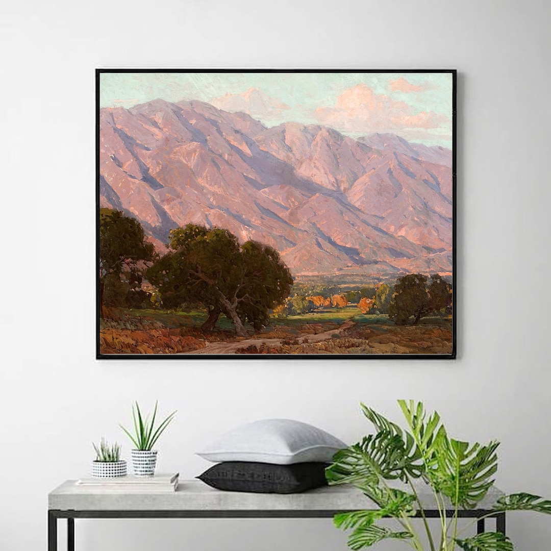 Hills at Altadena-edgar Alwin Payne,art Prints,home Office Decor,giclee Wall Art,american ...