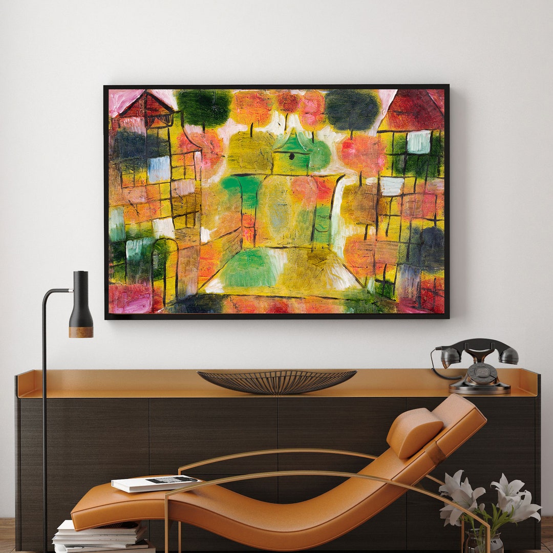 Tree and Architecturerhythms-paul Klee,, Abstract Art Poster,surrealist ...