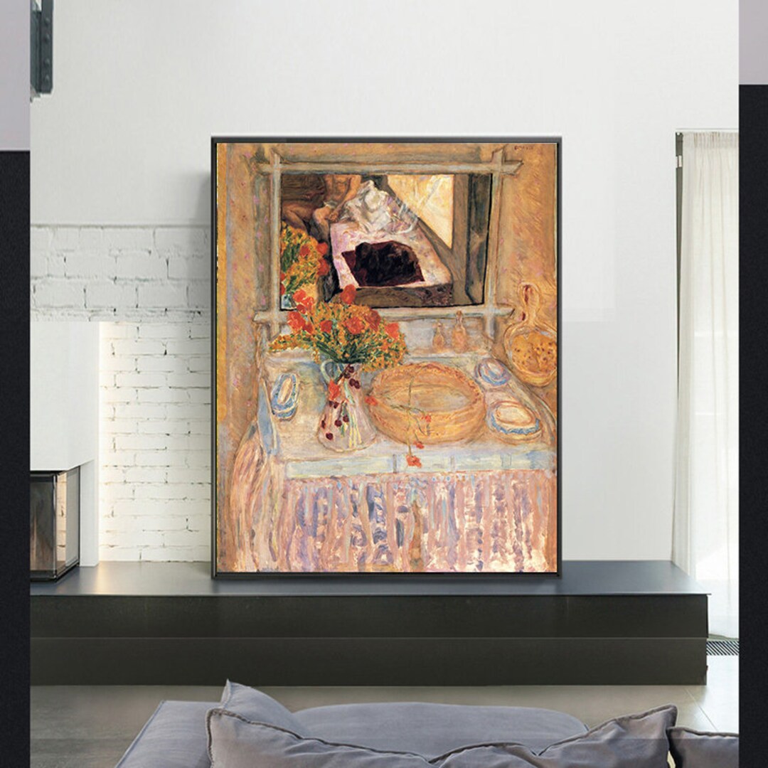 Toilet-with-a-bouquet-pierre Bonnard,home Office Decor,fine Art Poster ...