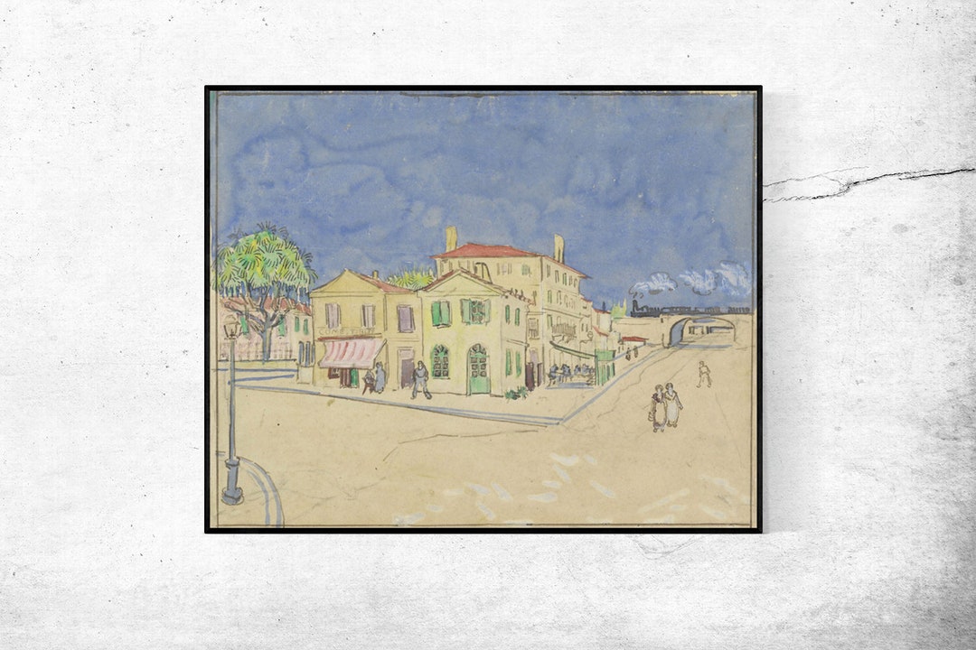 The Yellow House-vincent Van Gogh,home Decor,realism,post-impressionism ...
