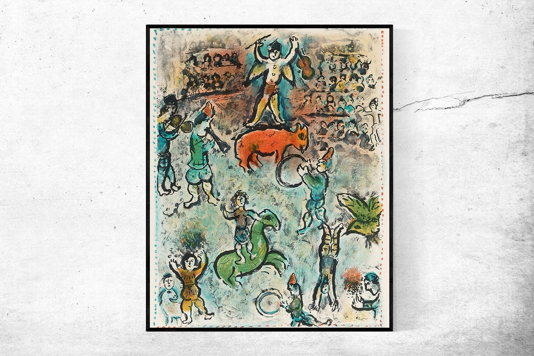 Circus Parade -marc Chagall,home Office Decor,ny Exhibition Print ...