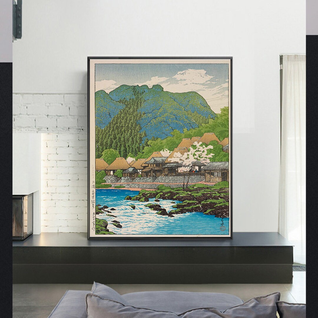 Osumi Anraku Onsen-kawase Hasui,home Office Decor,kawase Hasui Print ...