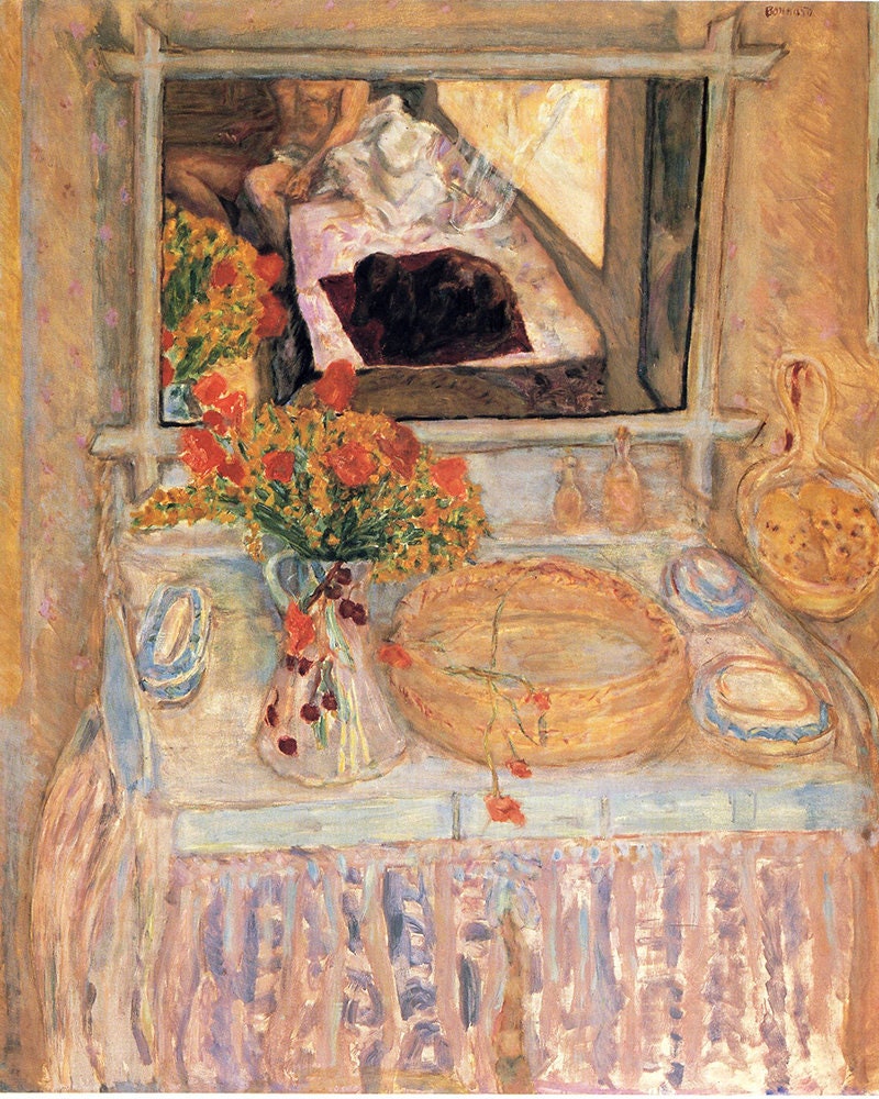 Toilet-with-a-bouquet-pierre Bonnard,home Office Decor,fine Art Poster ...