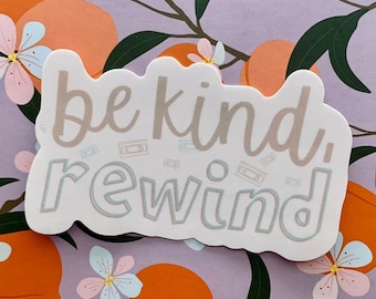 Be Kind Rewind Sticker - Etsy