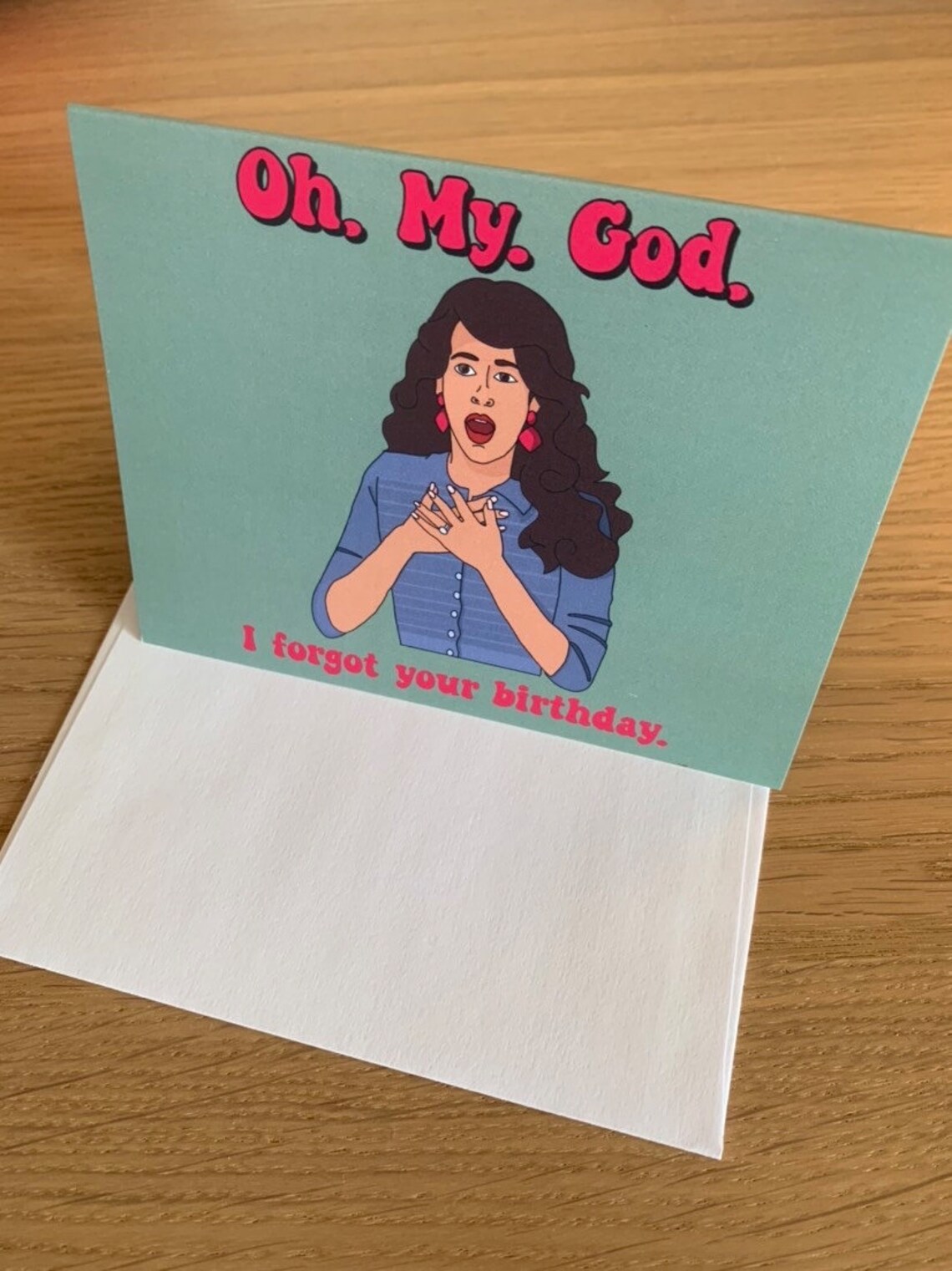 Janice Belated Birthday Card Blank Card Greeting Card - Etsy