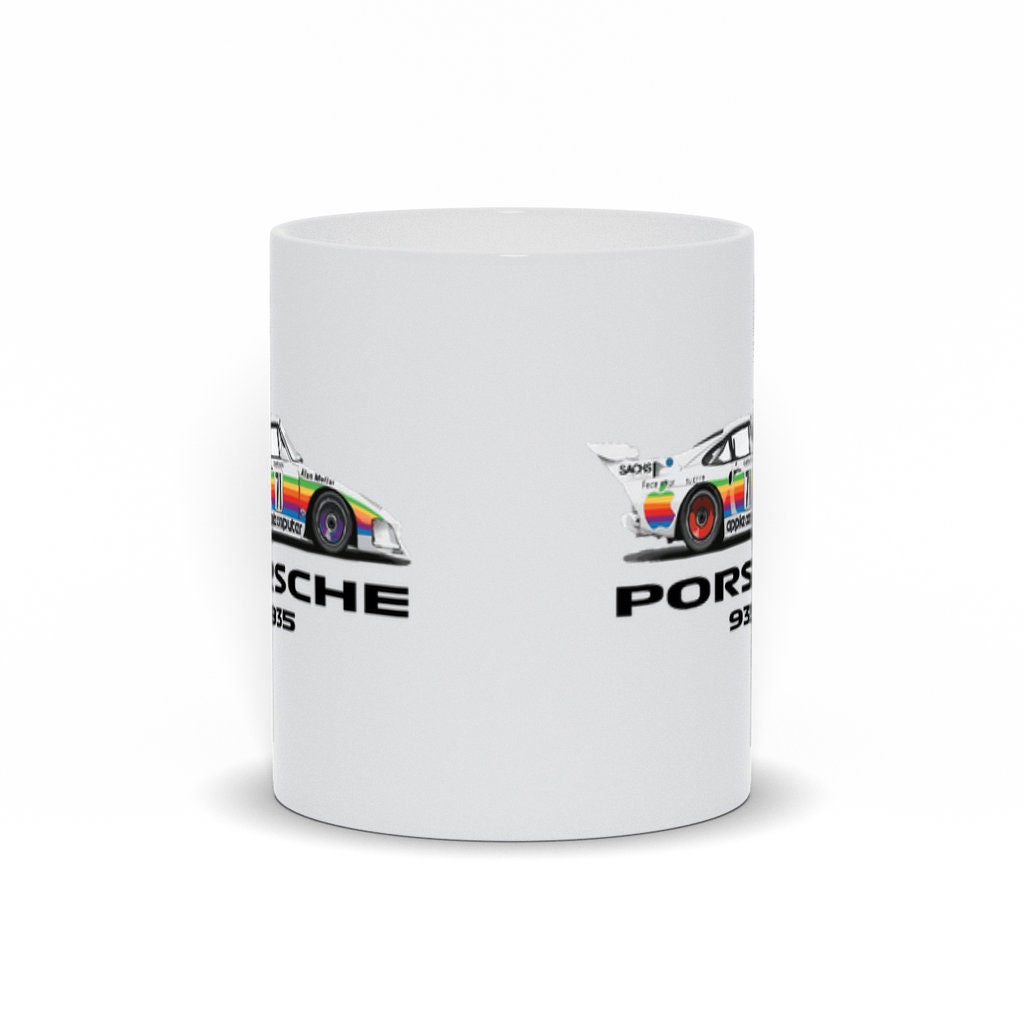 Double Sided Porsche Coffee Cup, Racing Mugs, Porsche 935 Coffee Cup ...