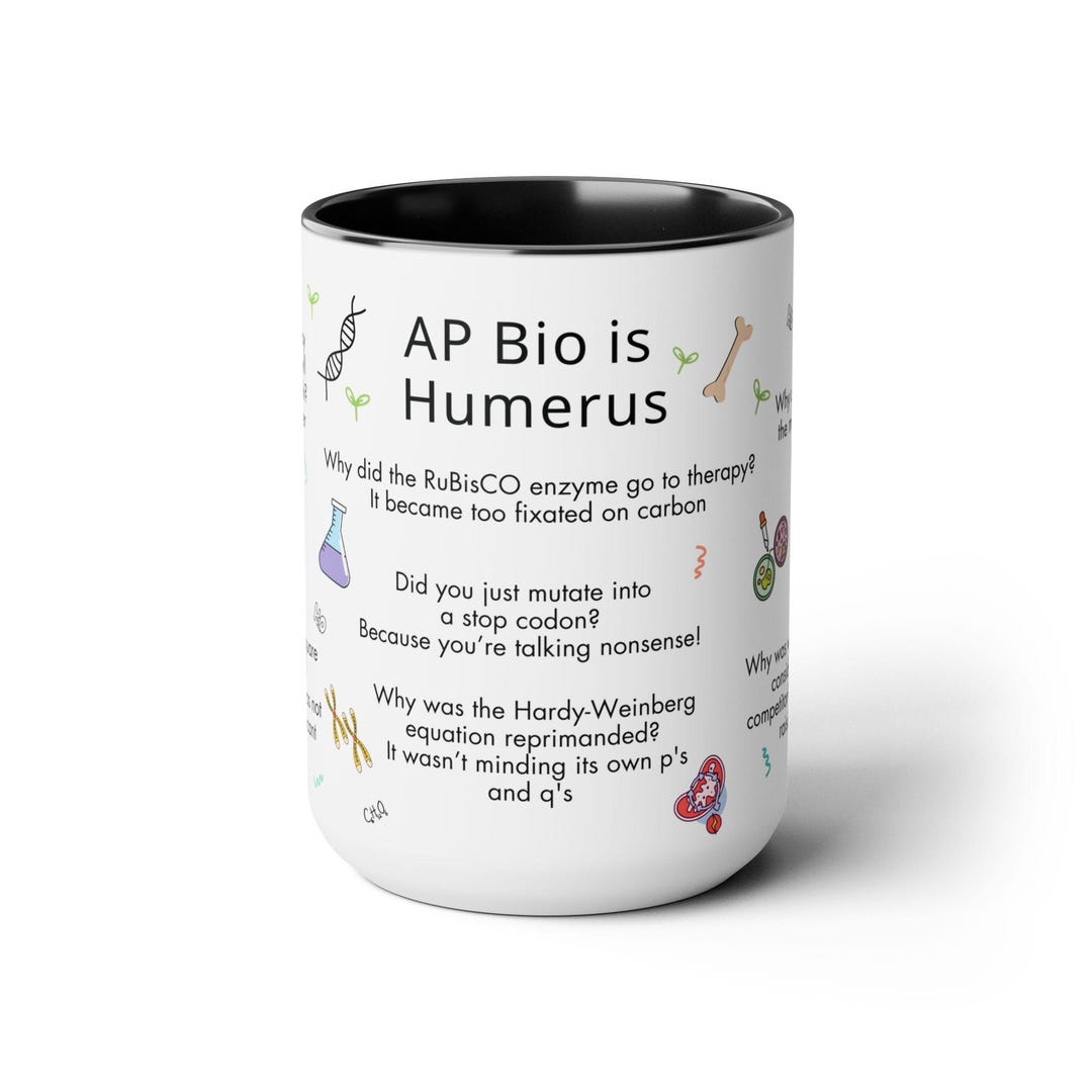 Funny AP Biology Mug: Inside Jokes for Teachers - 15oz - Etsy