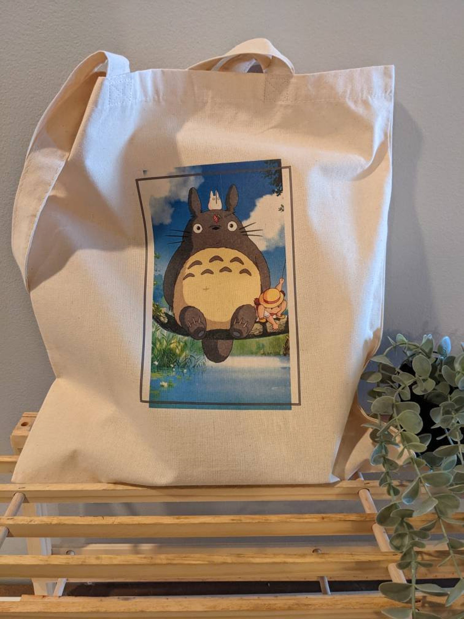 My Neighbor Totoro Studio Ghibli Kawaii 100% Organic Cotton Tote Bag - Etsy