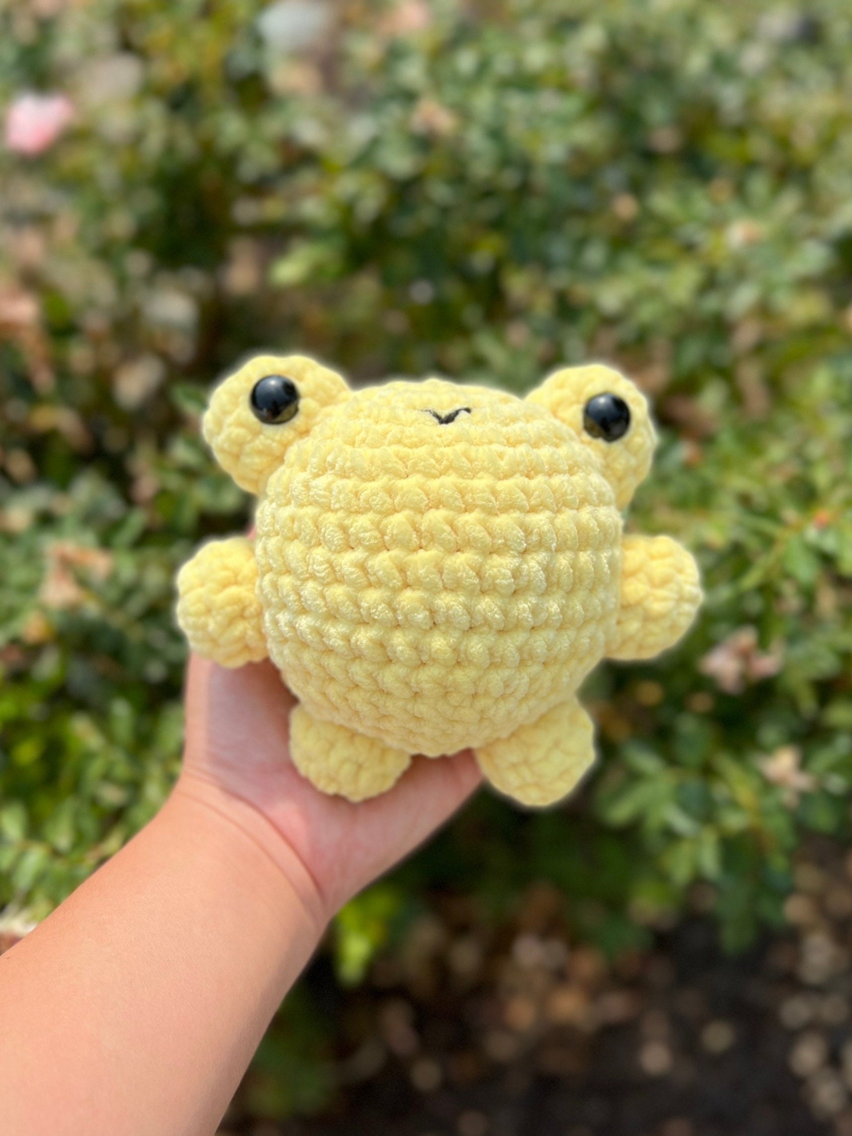 Crochet Frog - Soft Frog Plushie - Frog Stuffed Animal - Frog Toy ...
