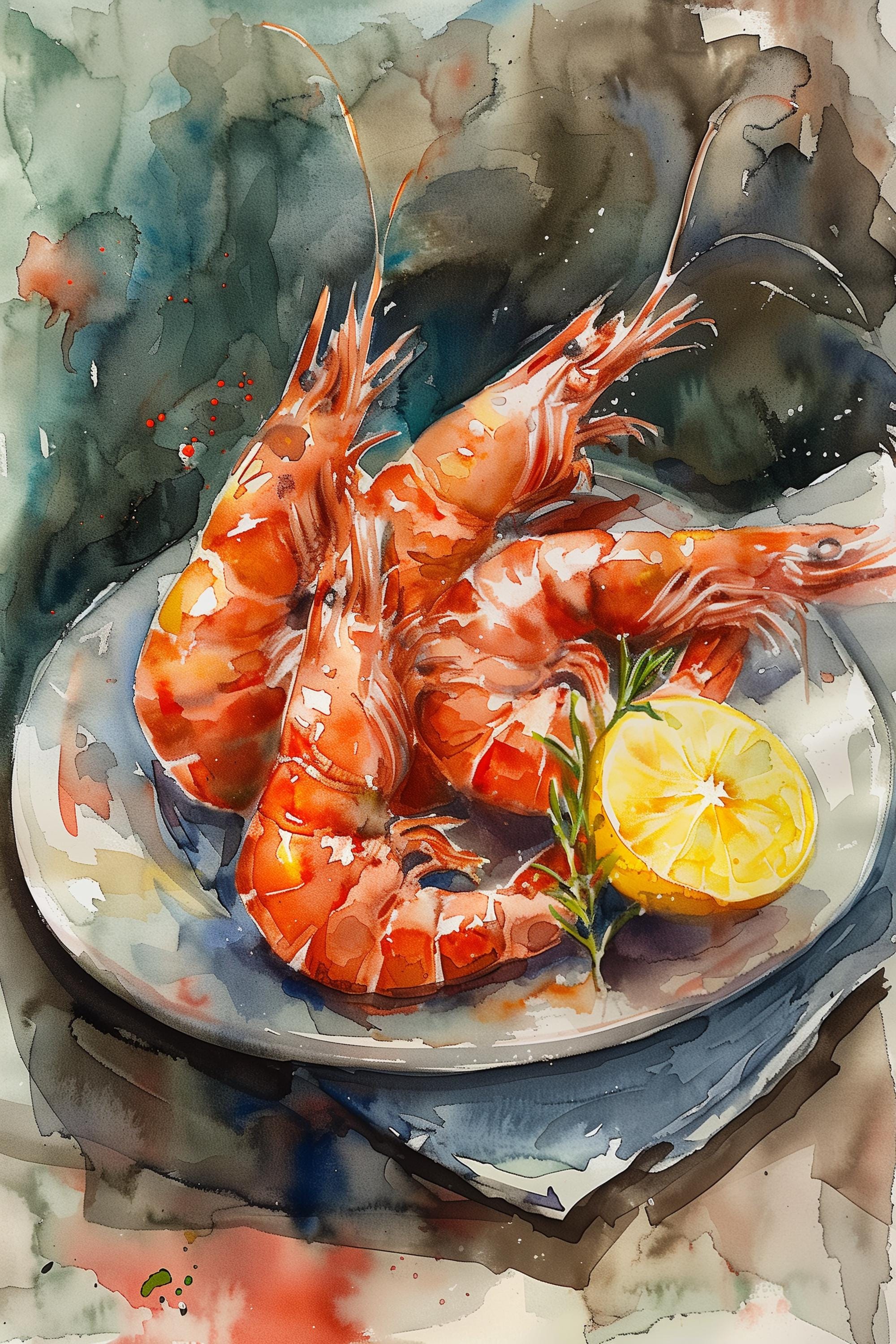 Shrimp Painting
