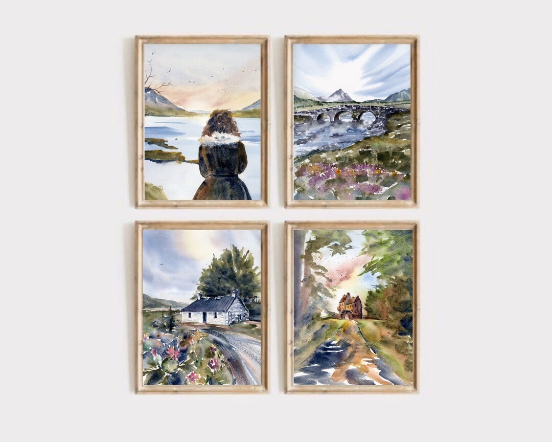 Outlander Painting Scottish Landscape Large PRINT Scotland - Etsy