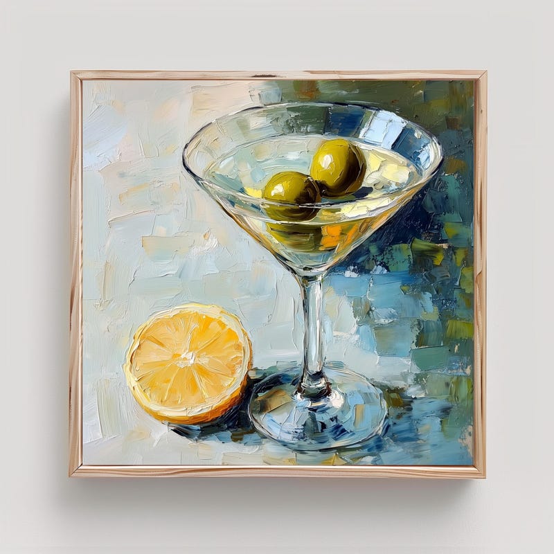 Cocktail Painting - Etsy