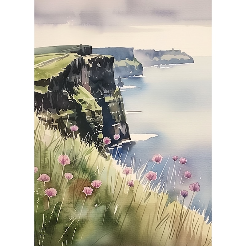 Ireland Watercolor - Etsy