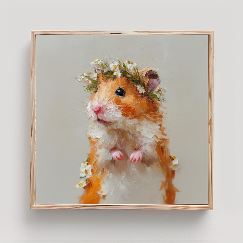 Hamster Painting - Etsy UK