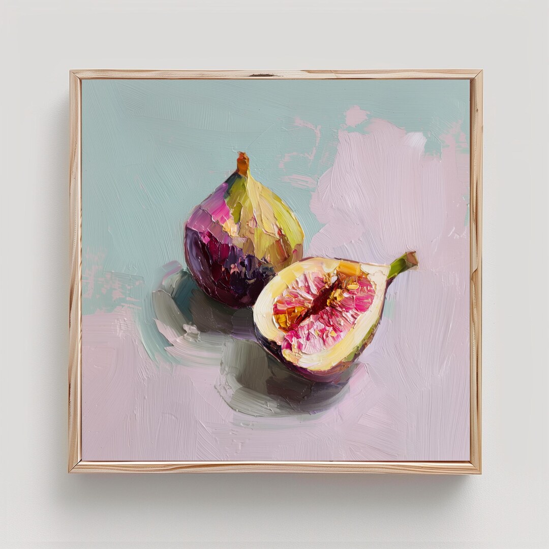 Fig Painting Figs Fruit Print From an Original Impasto Oil Painting - Etsy