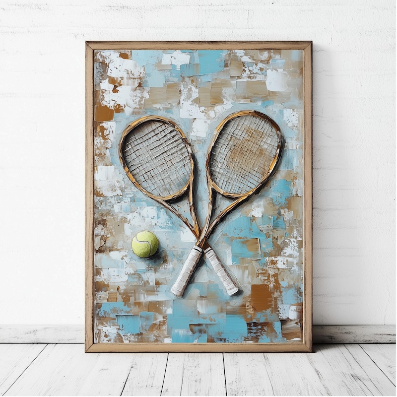 Tennis Art Paintings - Etsy