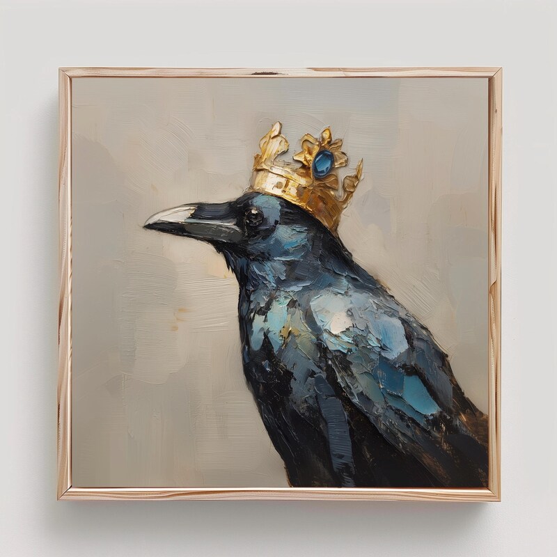Raven Painting - Etsy