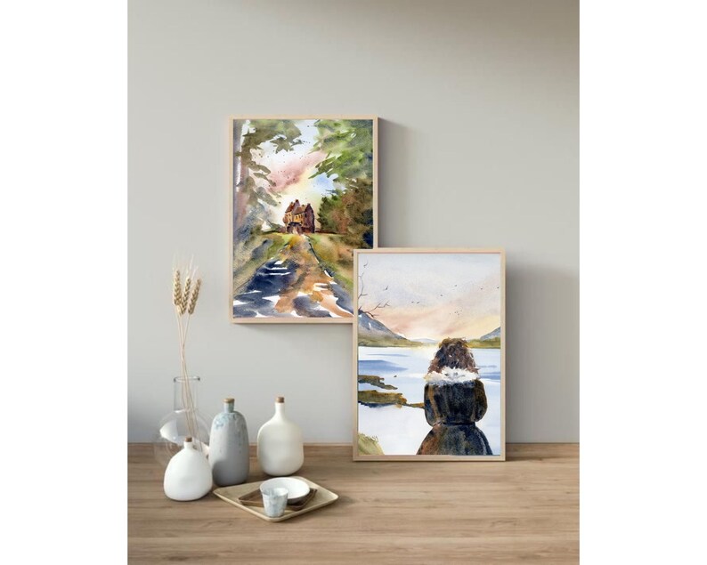 Outlander Fine Art Large Print Castle Painting Scottish - Etsy