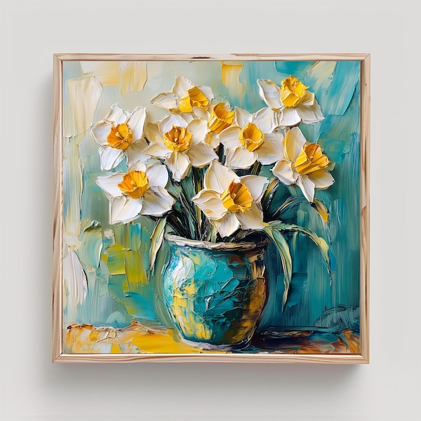 Daffodil Painting - Etsy UK