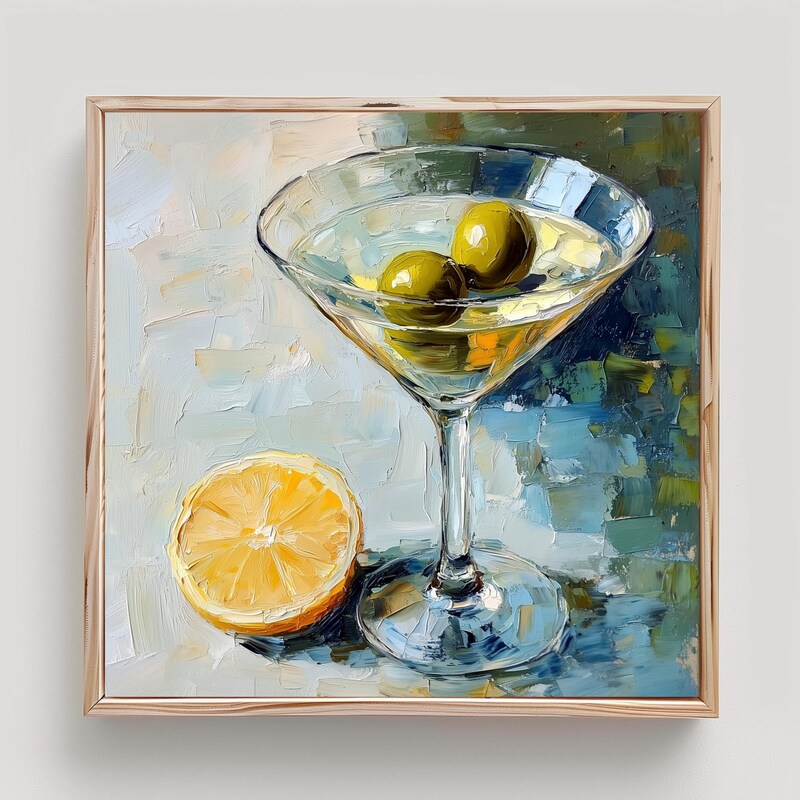 Cocktail Painting - Etsy