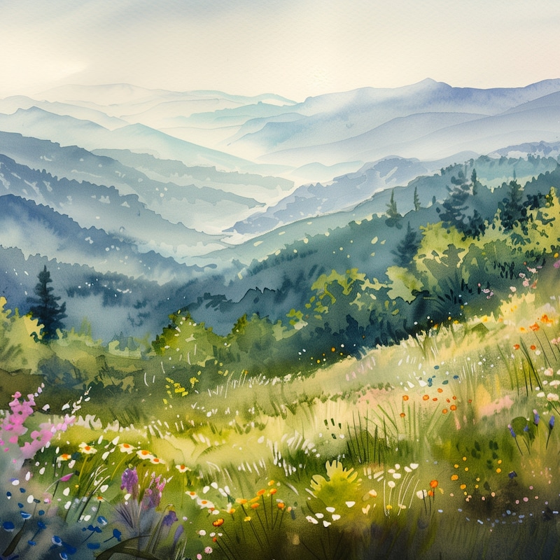 Appalachian Mountain Wall Art - Etsy