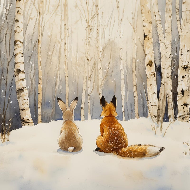 Small Paintings of a Fox - Etsy