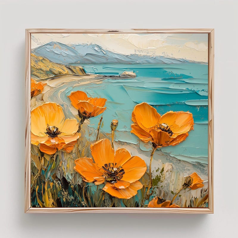 Large Original Art of Poppy - Etsy
