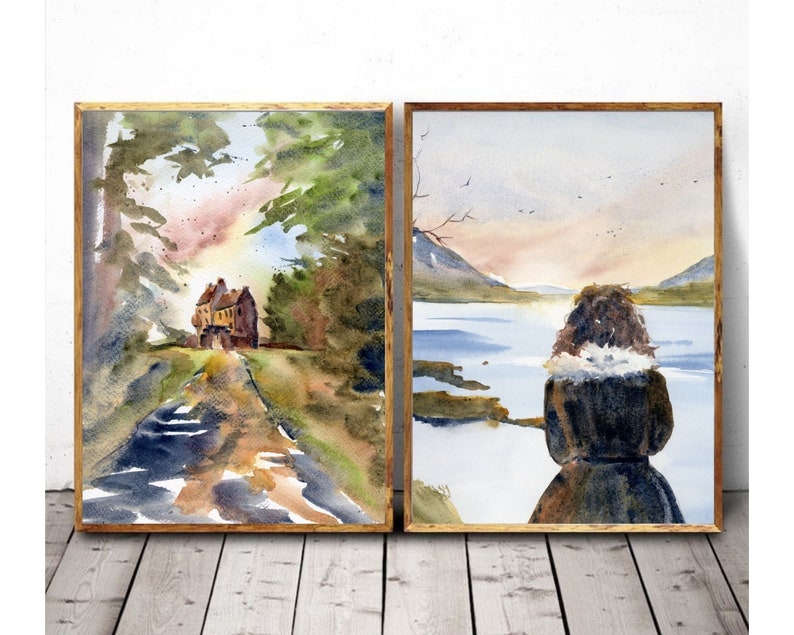 Outlander Fine Art Large Print Castle Painting Scottish - Etsy