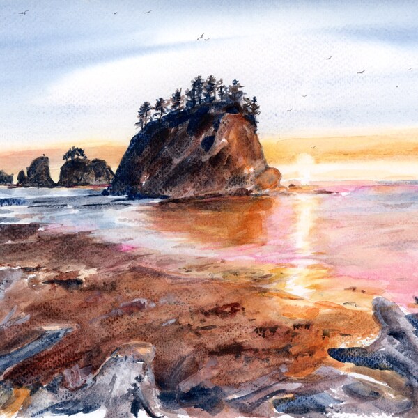 Oregon Coast Painting - Etsy