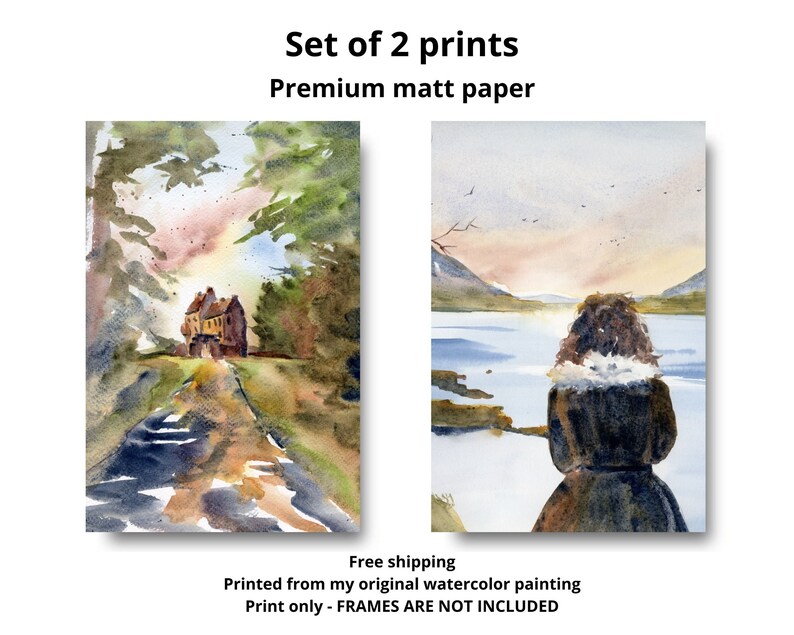 Outlander Fine Art Large Print Castle Painting Scottish - Etsy