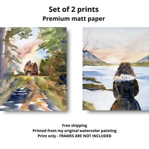 Outlander Fine Art Large Print Castle Painting Scottish Landscape Lake ...