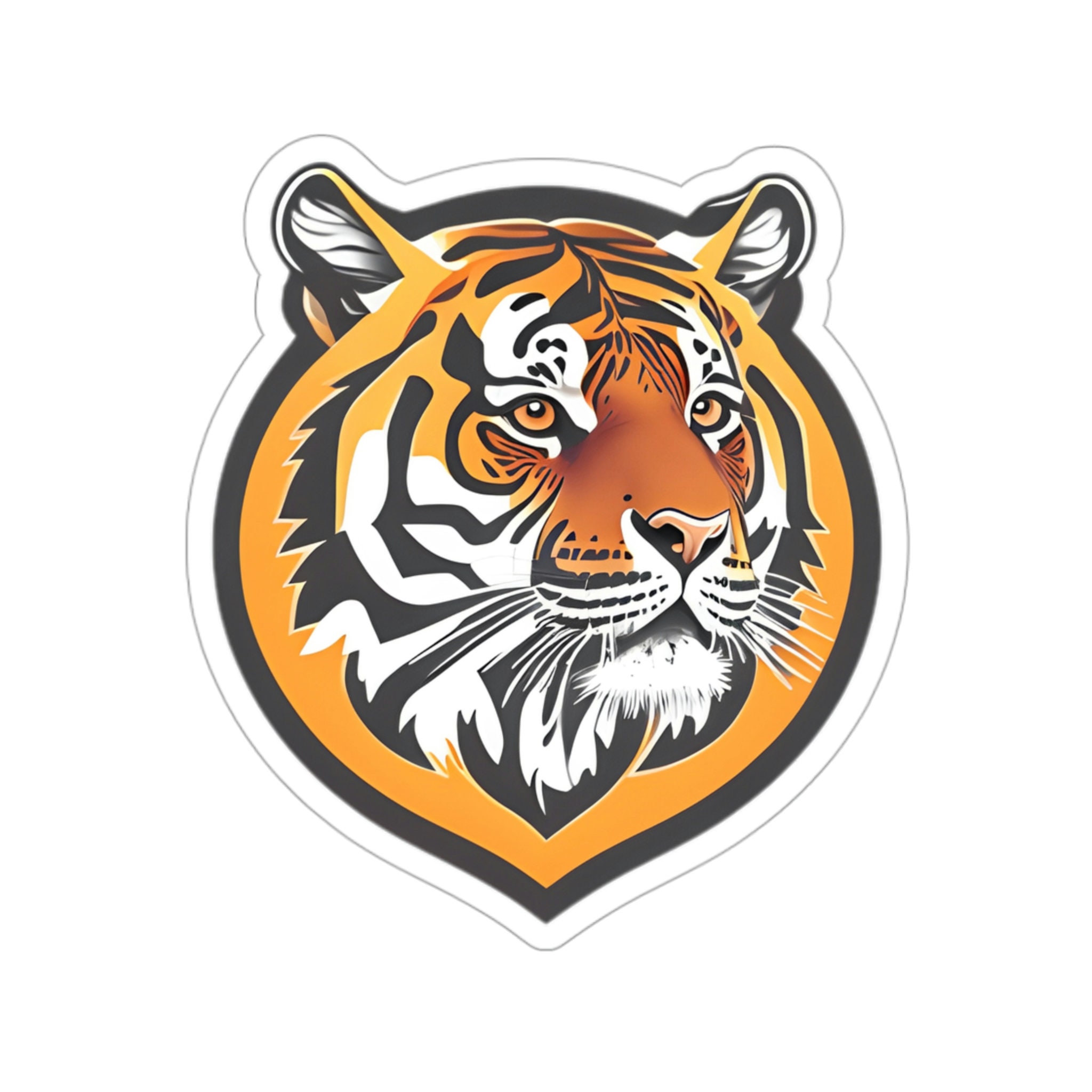 Tiger Logo Sticker - Etsy