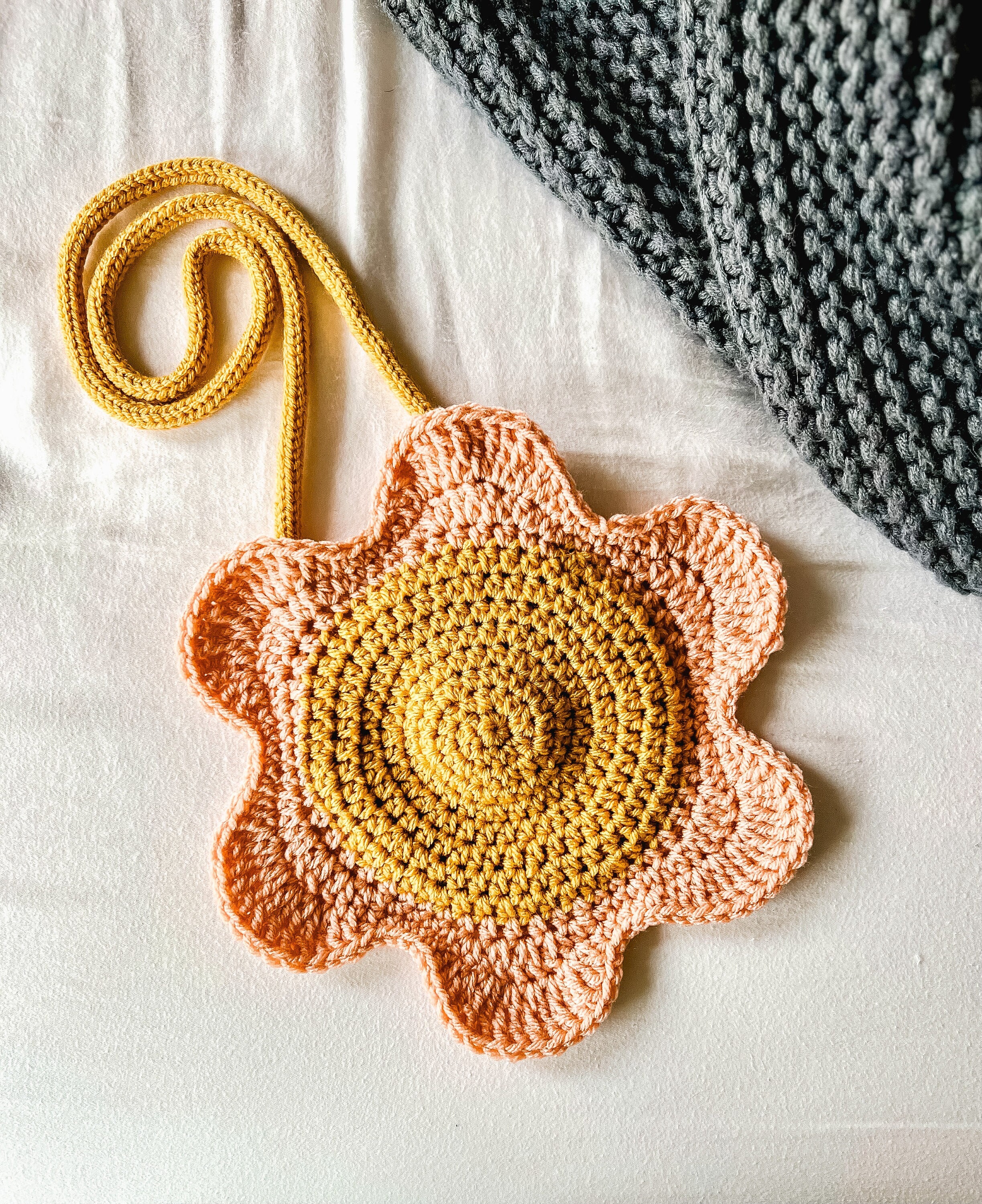 Crochet Daisy Children’s Purse | Kids Boho Daisy Bag | Crochet Children ...