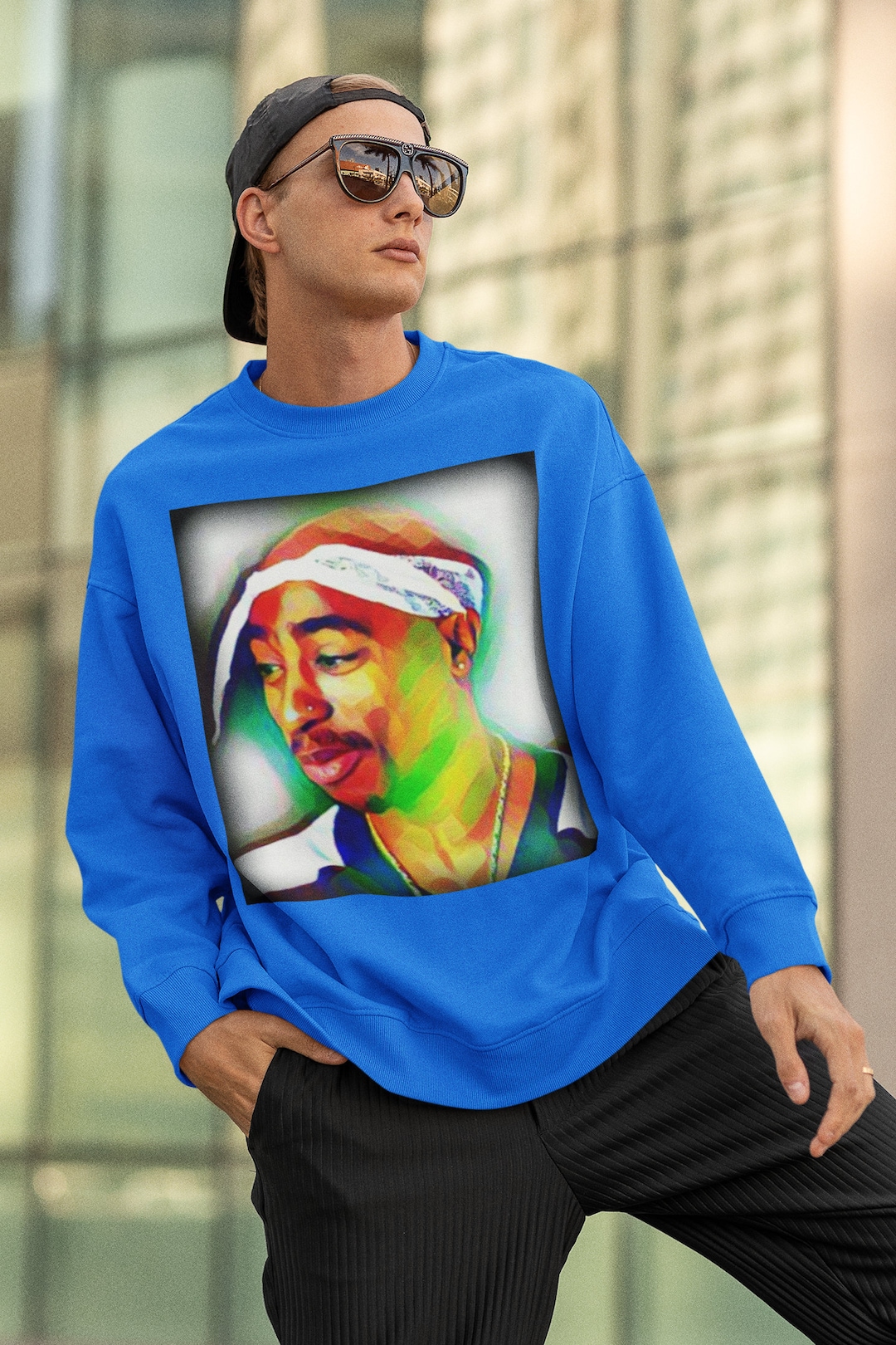 2 Pac Sweatshirt 90s Hip Hop Shirt Tupac Shakur Rap Clothing - Etsy