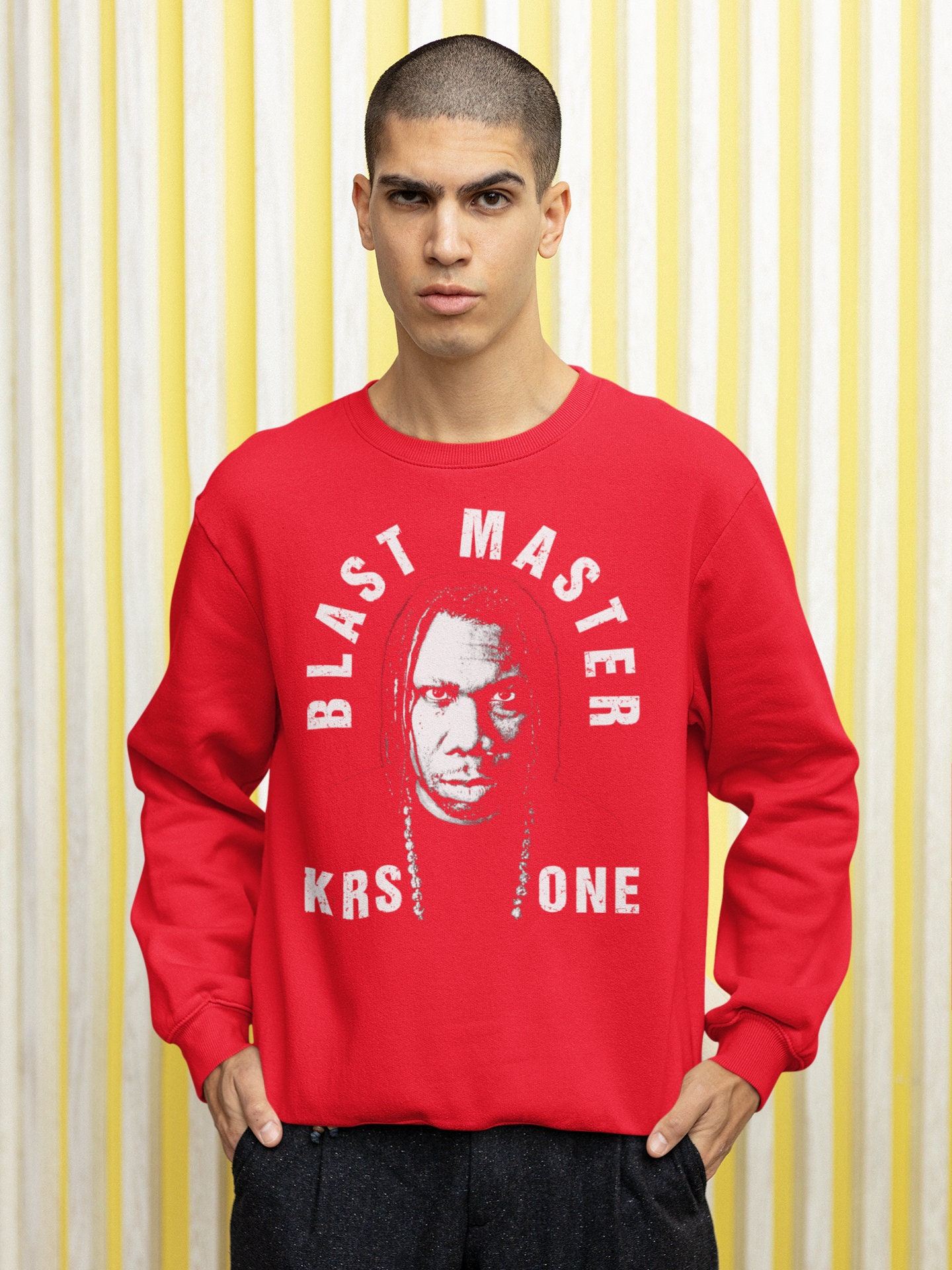 KRS One Old School Hip Hop Sweatshirt Jumper Rap Sweatshirt sold by ...