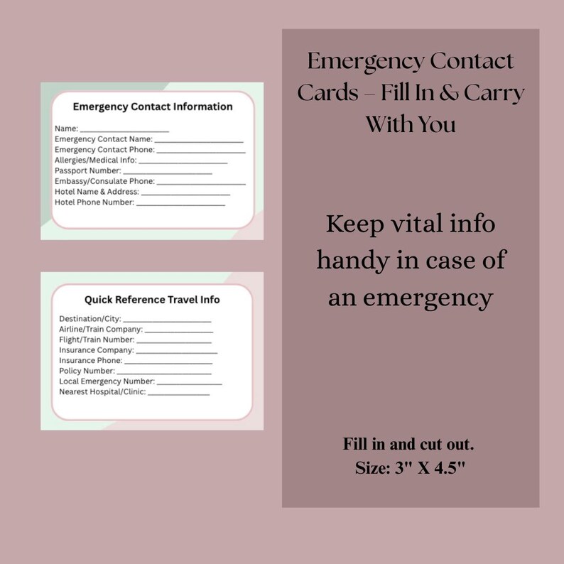 Solo Female Travel Safety Toolkit: Emergency Cards & Checklists (PDF ...