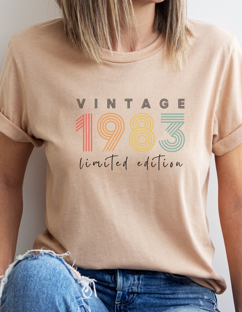 Vintage 1983 Limited Edition PNG Retro 40th Birthday PNG - Etsy
