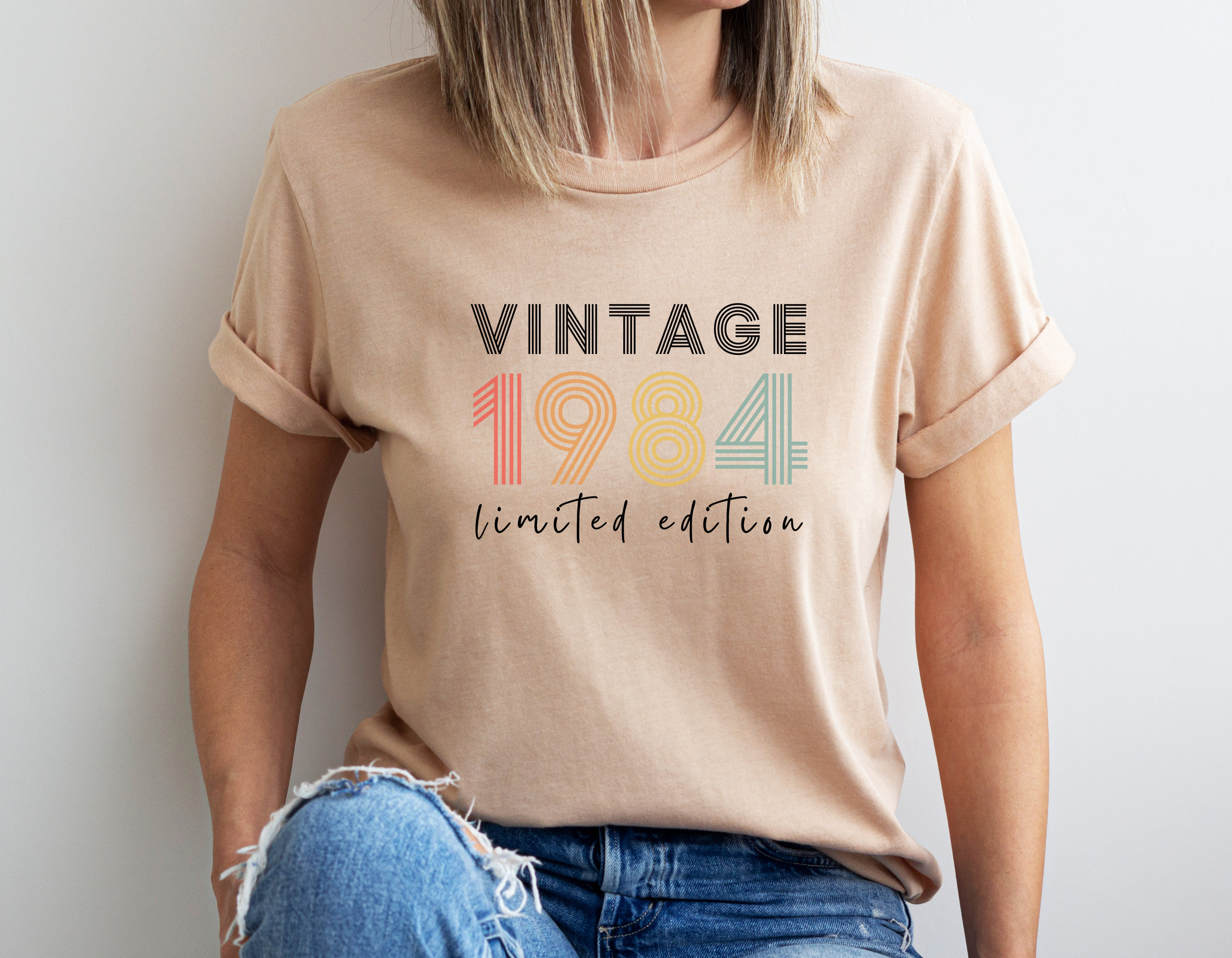 Vintage 1984 Limited Edition SVG, Retro 40th Birthday PNG, 1984 ...