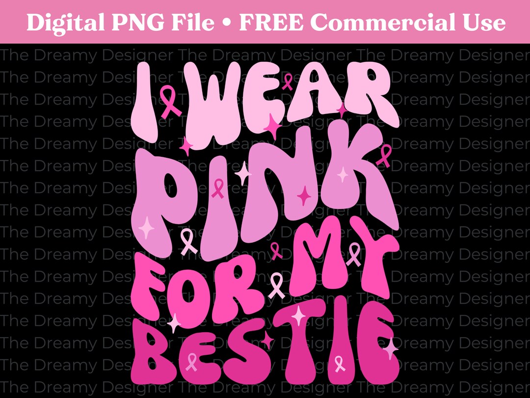 Breast Cancer Awareness Month PNG, Breast Cancer Support PNG, I Wear ...